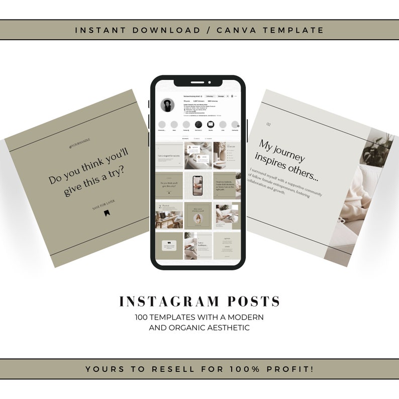 MRR Canva Instagram Resell Template With Master Resell Rights Done for ...