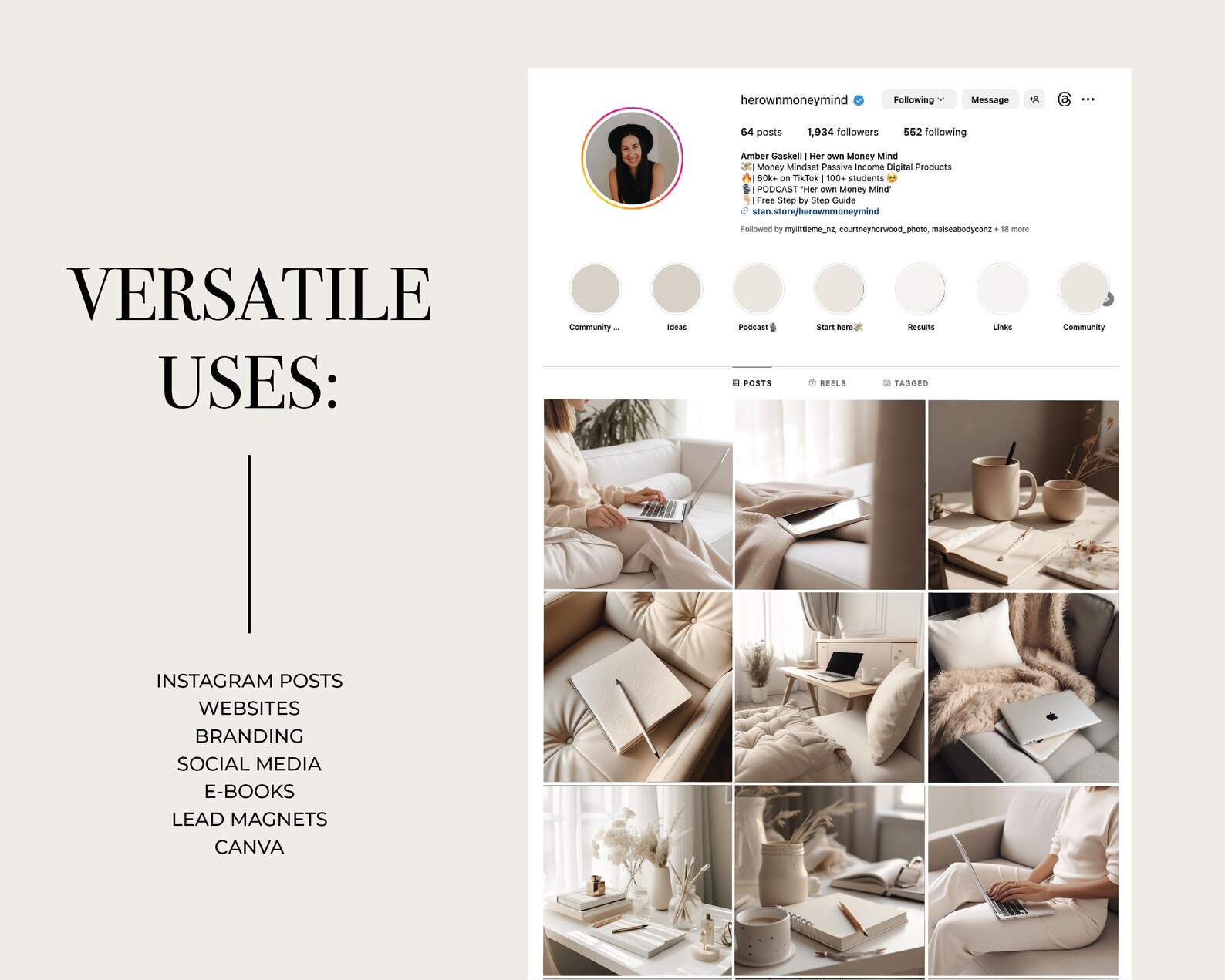 Faceless Stock Photo Master Resell Rights Lifestyle Image Bundle Boho ...