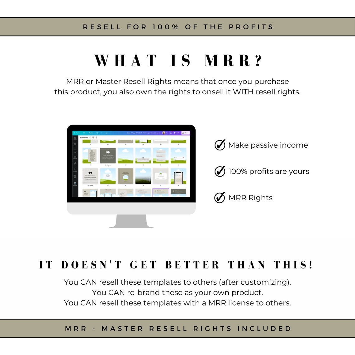 MRR Canva Ebook Resell Template With Master Resell Rights Done for You ...