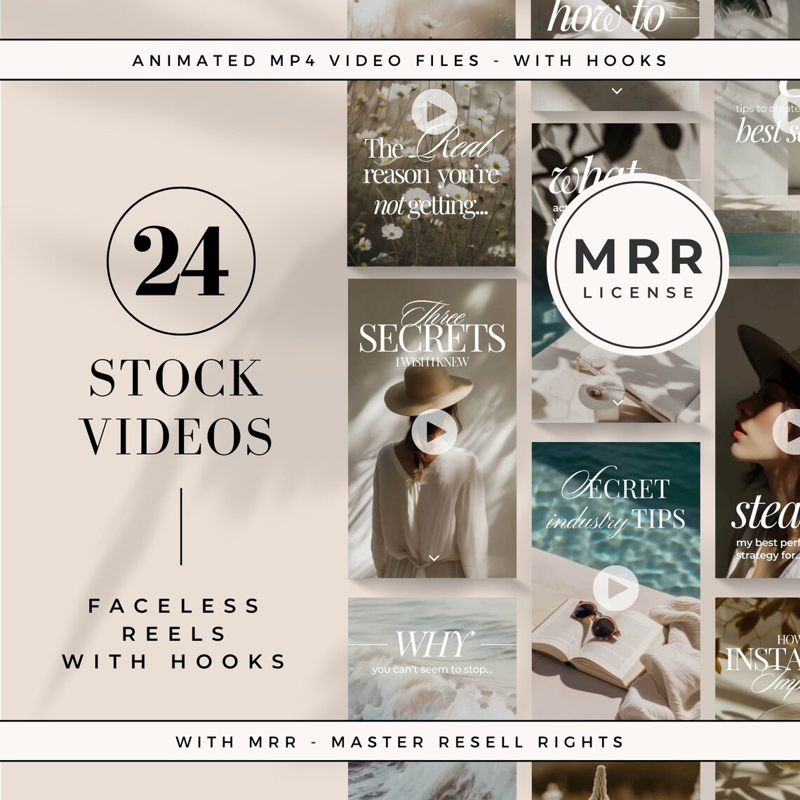 Faceless Videos Master Resell Rights With Hooks Stock Aesthetic ...