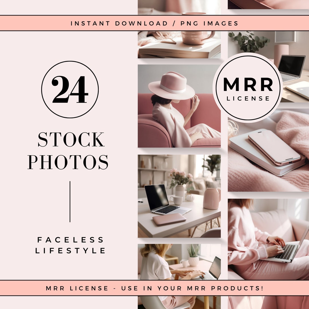 Faceless Stock Photo Master Resell Rights Pink Lifestyle Image Bundle ...