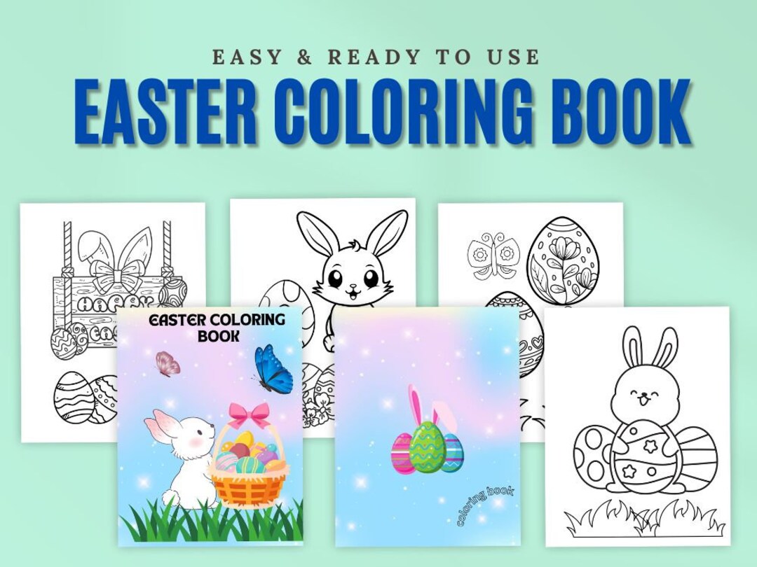 Easter Coloring Book, Easter Coloring Pages, Easter Coloring for Kids ...