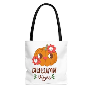 Cute Autumn Pumpkin Tote Bag - Fall Harvest Shopping Bag, Best Gift for ...