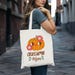 Cute Autumn Pumpkin Tote Bag - Fall Harvest Shopping Bag, Best Gift for ...