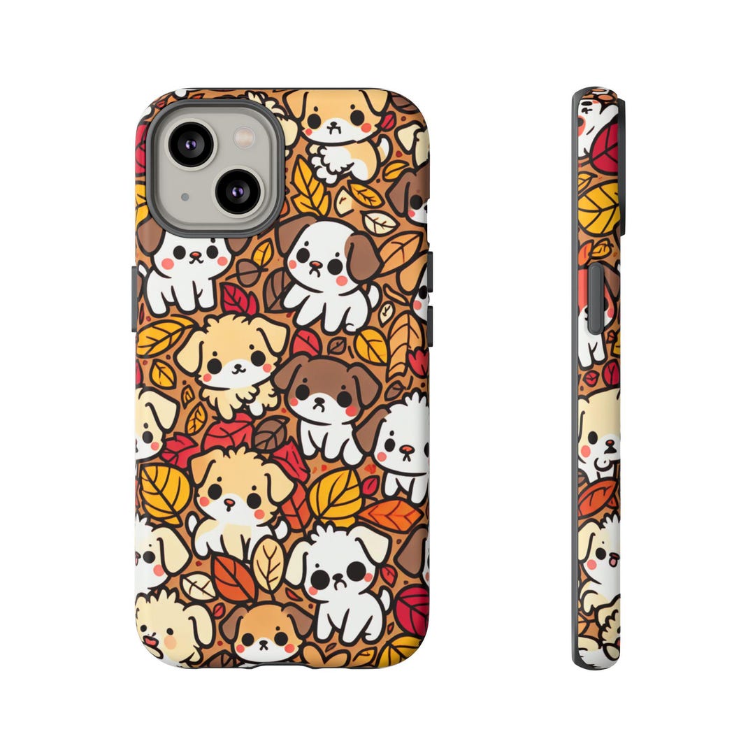 Tough Cases Fall Theme Doggies Leaves Autumn Autumn Lover Puppies Cute ...