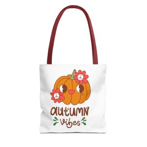Cute Autumn Pumpkin Tote Bag - Fall Harvest Shopping Bag, Best Gift for ...