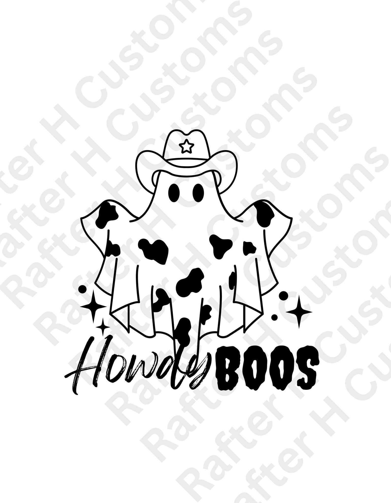 Howdy Boos PNG, Ghost Cowgirl, Cowgirl Halloween - Etsy