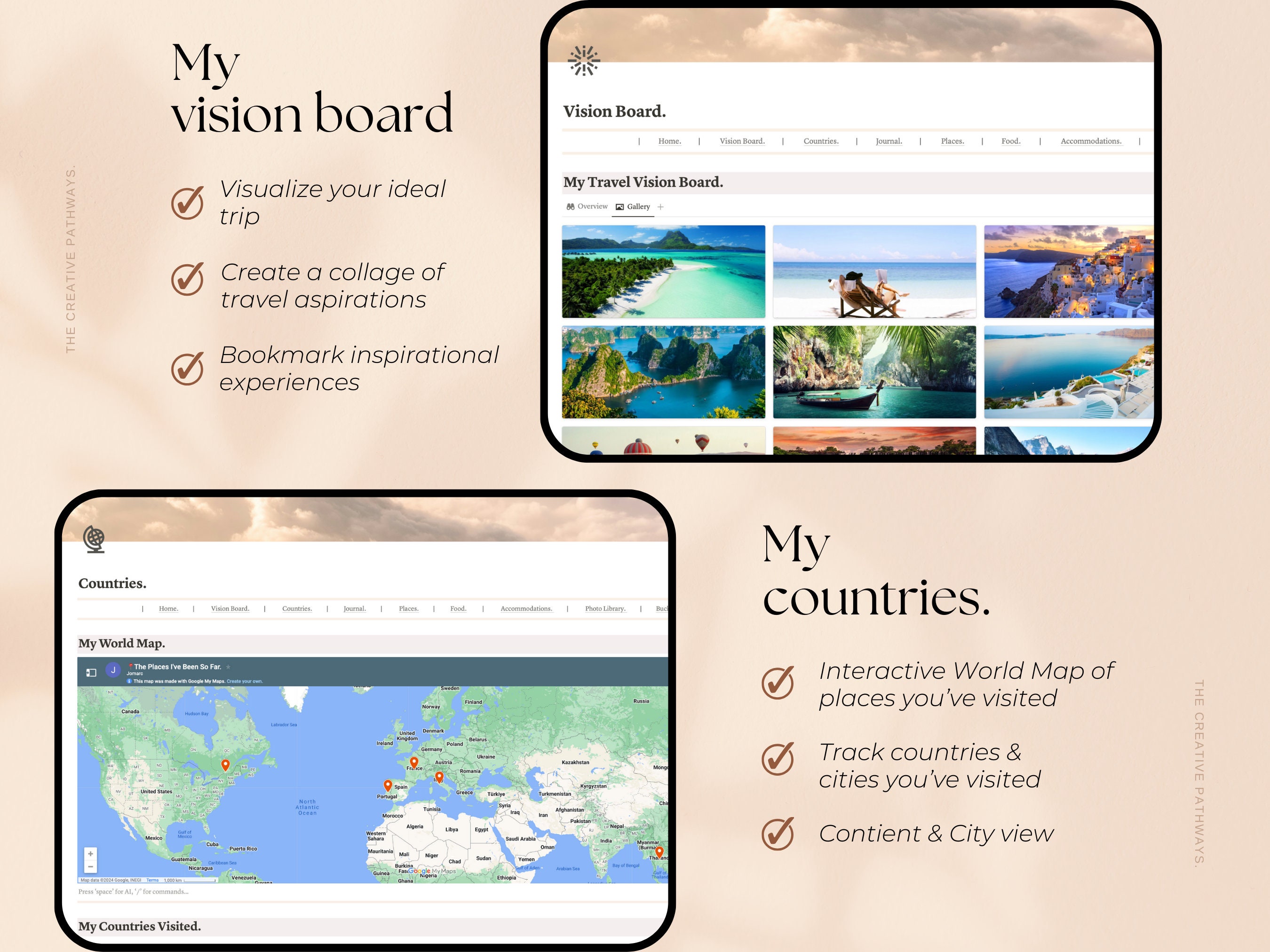 Notion Travel Template | Travel Planner Notion | 2024 Vacation ...
