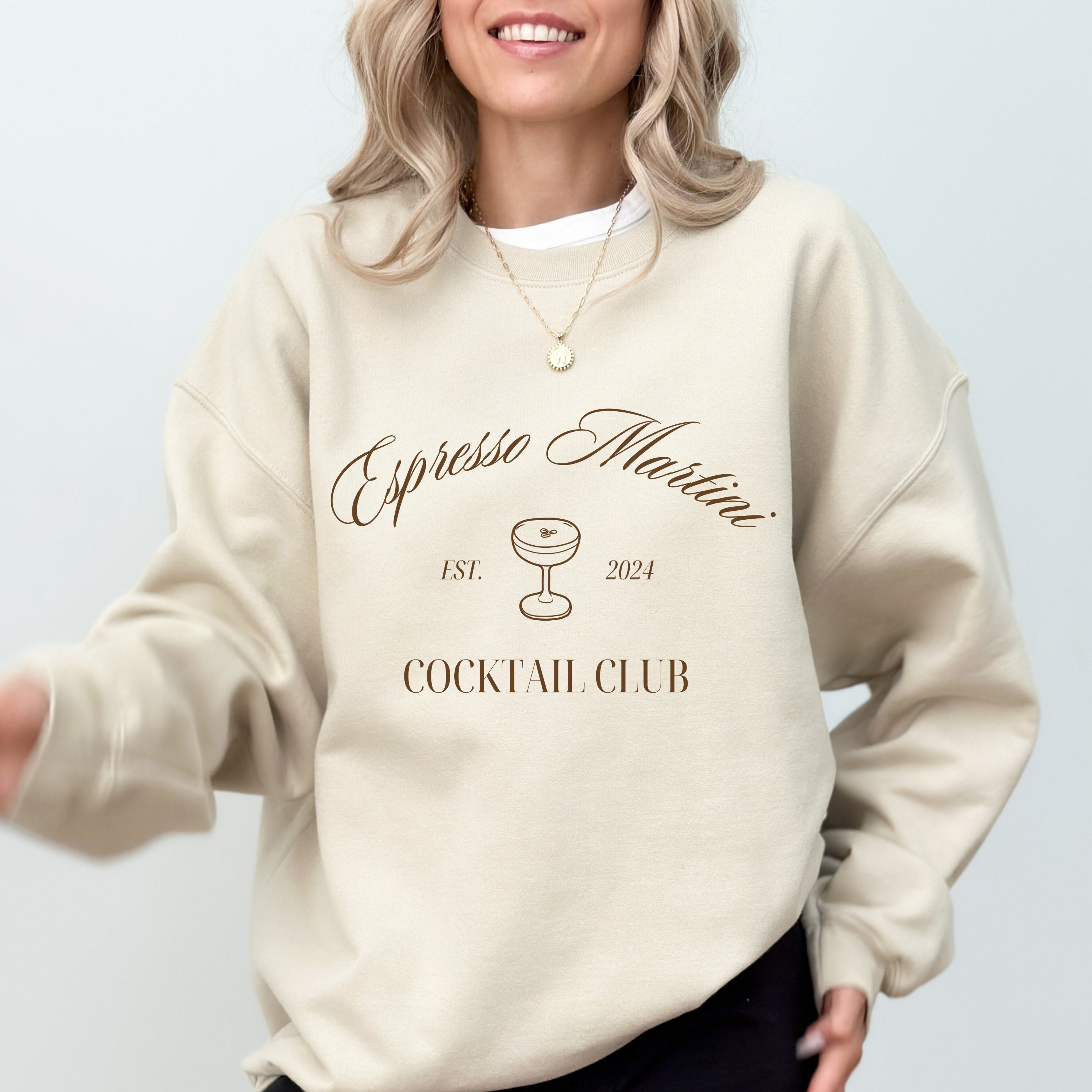 Espresso Martini Sweatshirt for Espresso Lovers, Signature Drink ...