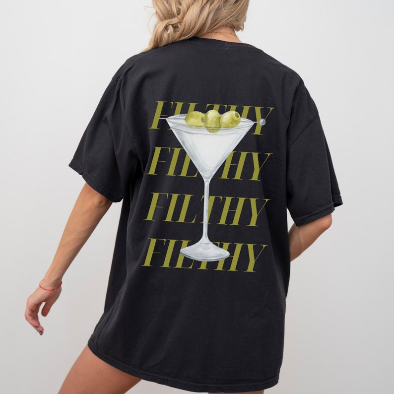 Filthy Martini Shirt, Dirty Martini Shirt, Tini Time, Signature ...