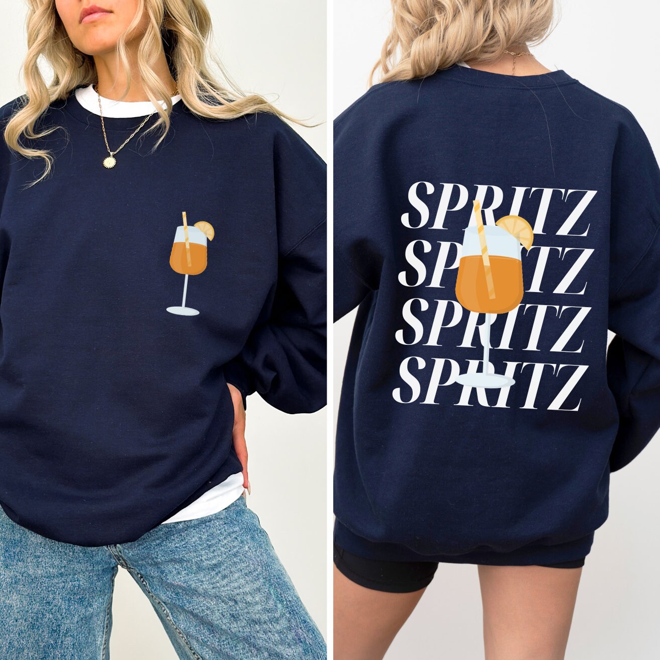 Aperol Spritz Sweatshirt, Aperol Spritz Crewneck, Campari Spritz ...