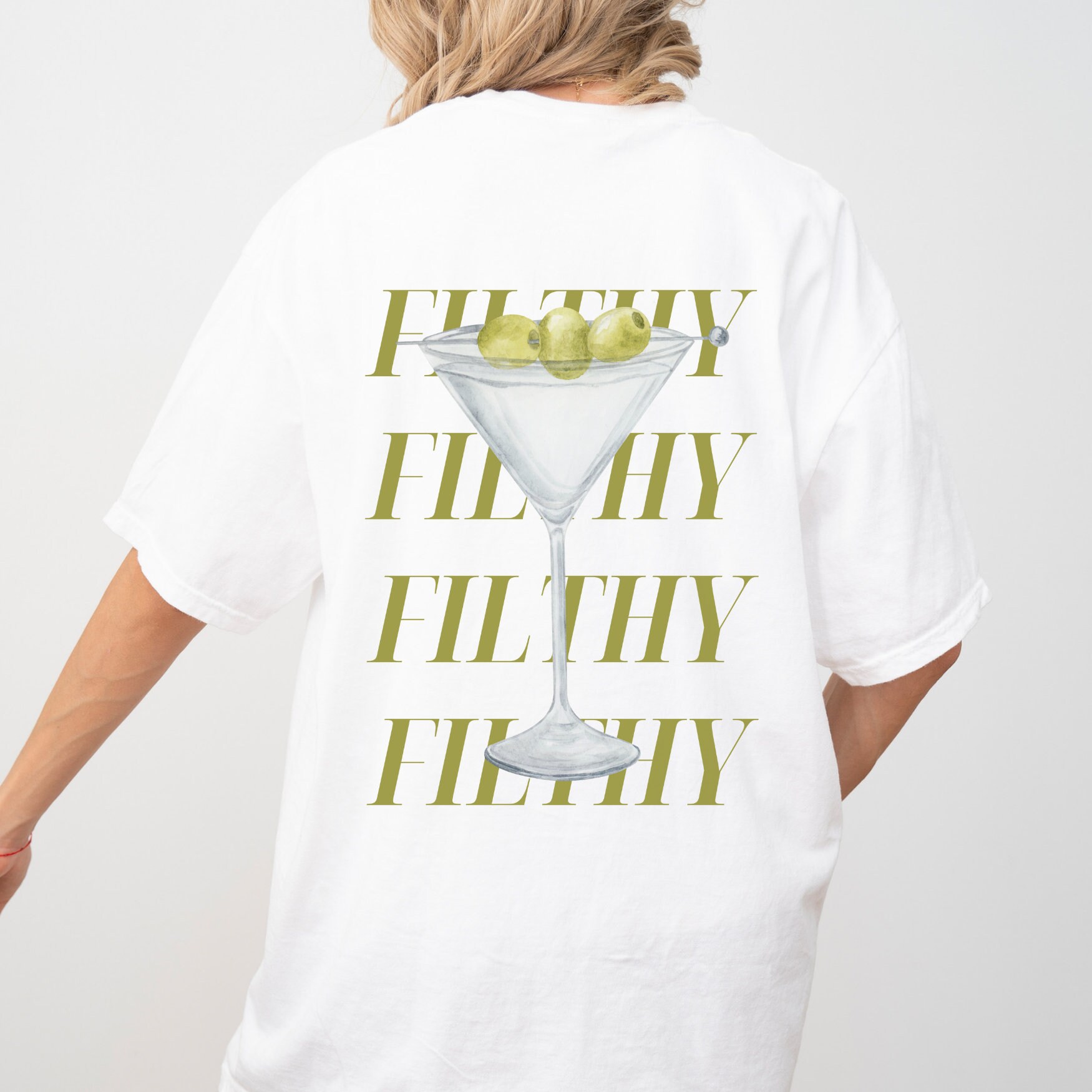 Filthy Martini Shirt, Dirty Martini Shirt, Tini Time, Signature ...