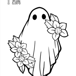 Halloween Coloring Pages - Affirmations - Etsy