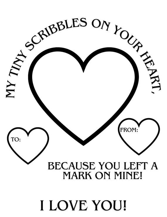 I Love You Hearts Coloring Pages