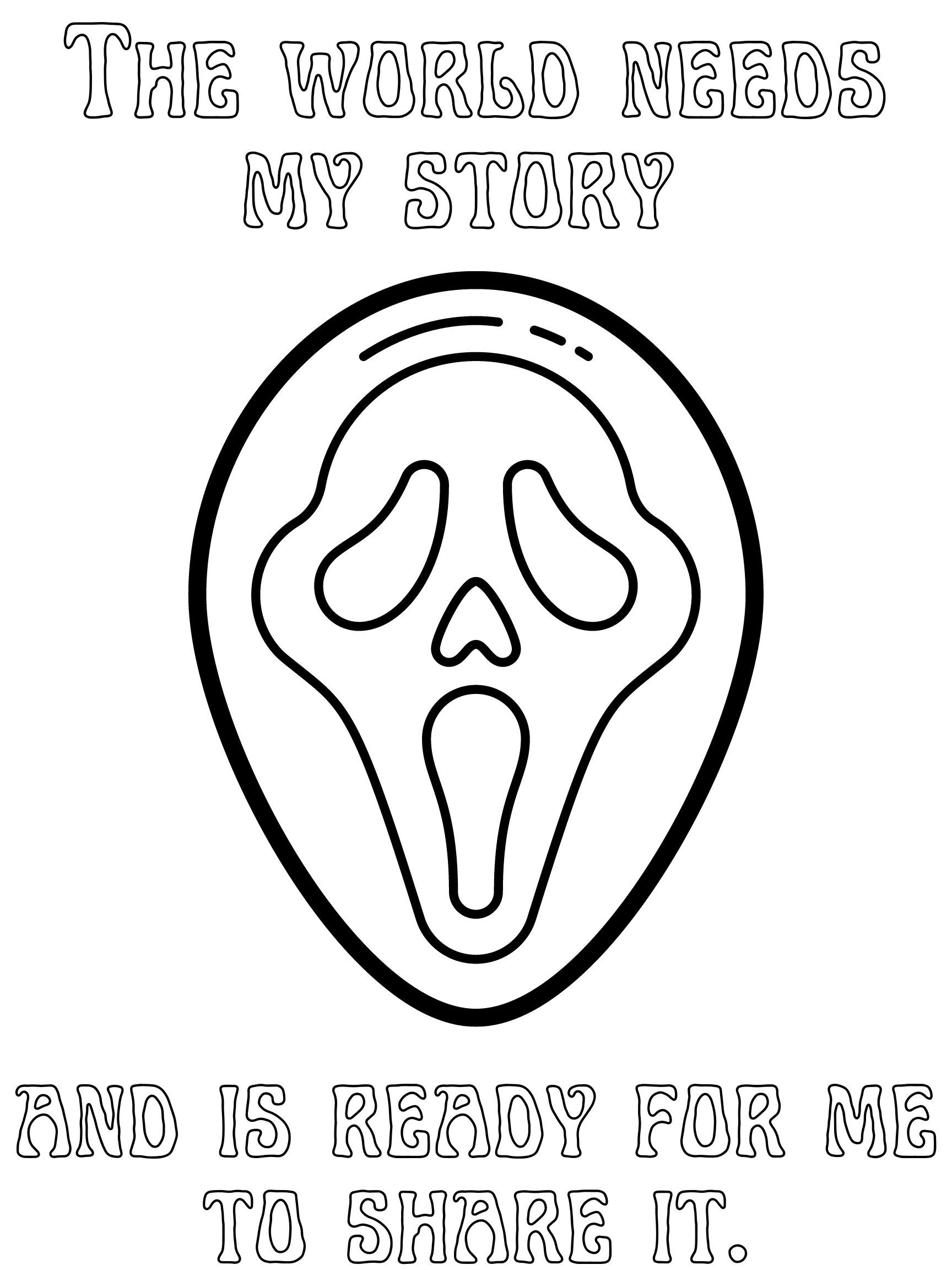 Halloween Coloring Pages - Affirmations - Etsy