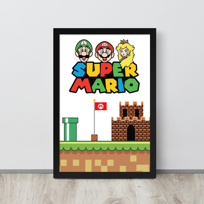Super Mario Poster - Etsy