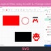 Mario Flags SVG PNG Bundle: Super Mario Bros. Emblems (digital Download ...