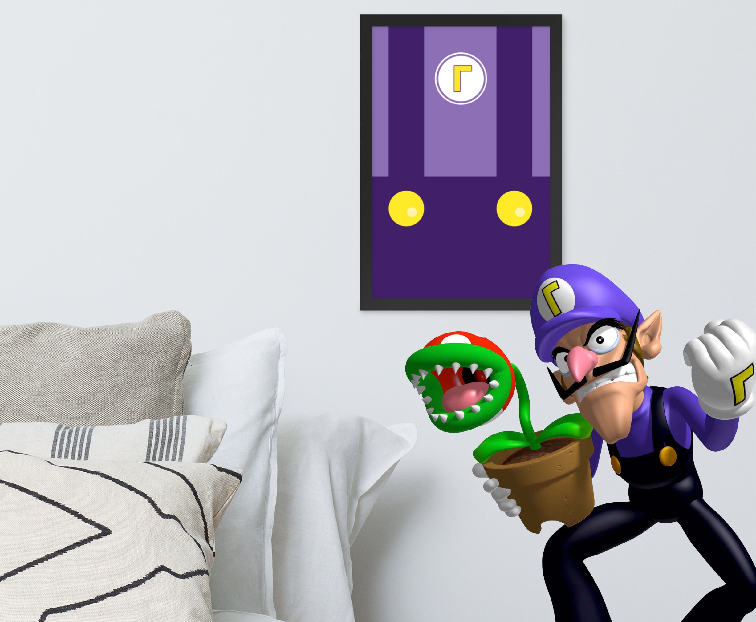Waluigi Costume Poster: Gamer Room Decor (digital Download) - Etsy