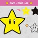 Digital Mario Super Stars Vector Cut File - SVG for Cricut and ...