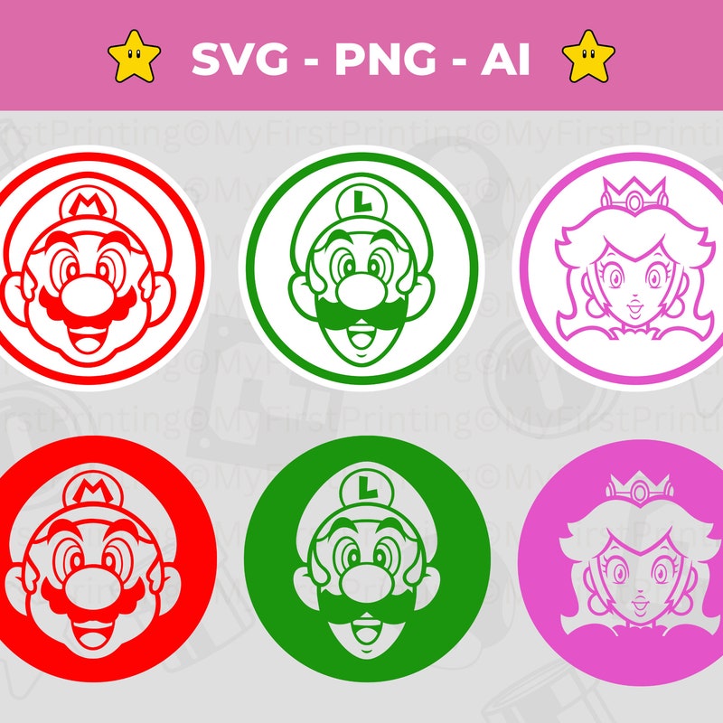Mario Bros Svg - Etsy