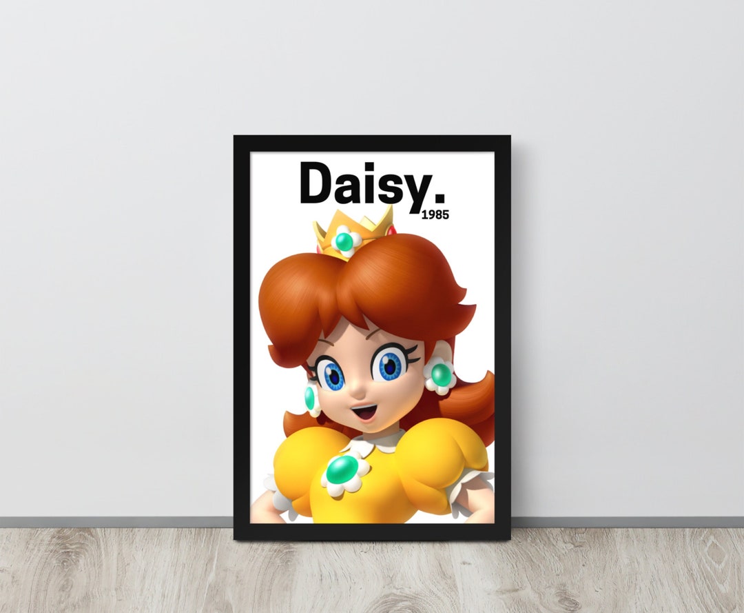 Princess Daisy Poster, Super Mario Bros Wall Art, Cartoon Digital Print ...