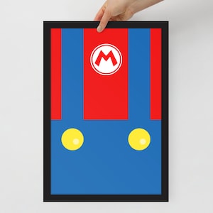Mario Design Poster for Game Room – Mario Plumber Outfit PNG Game Room ...