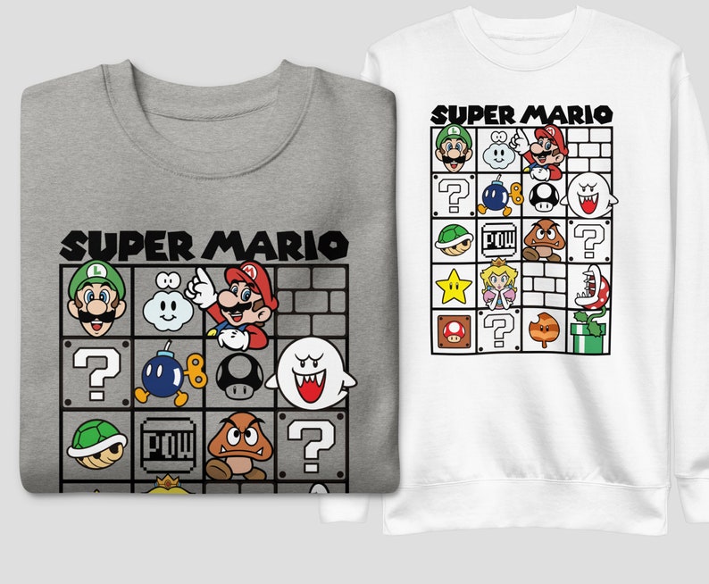 Super Mario Bros SVG: T-shirt Design, Cricut Vector (instant Download ...