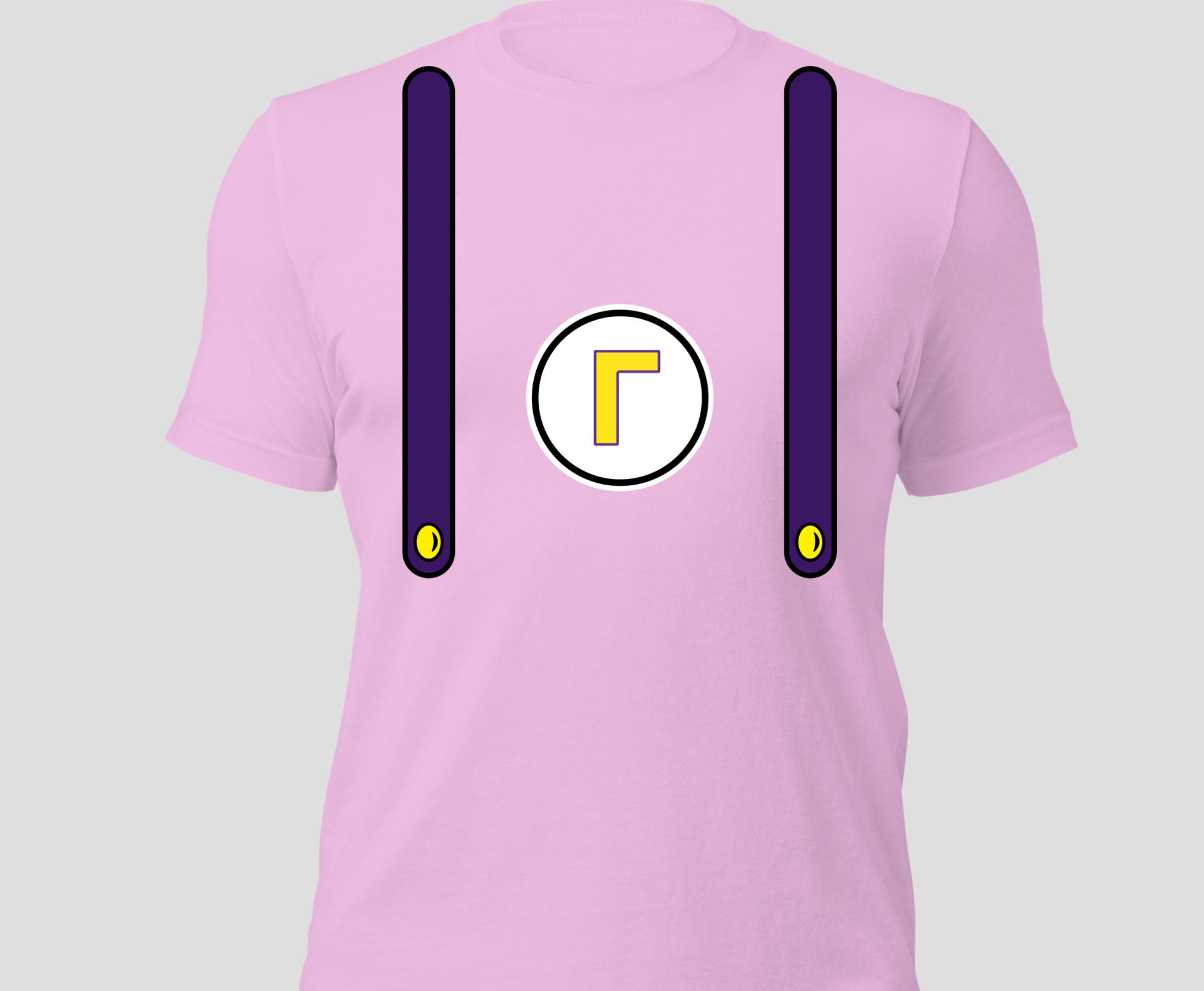 Waluigi Suspenders SVG: Plumber Costume Cut File (digital Download) - Etsy
