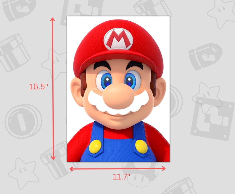 Printable Pin the Moustache on Mario Game for Kids - Interactive Party ...
