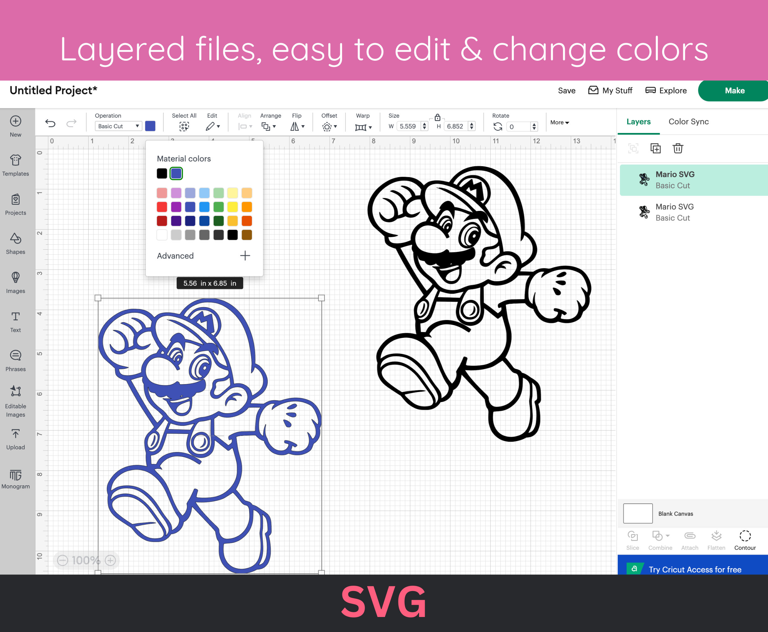 Super Mario SVG: Brothers Vector Cut File (digital Download) - Etsy