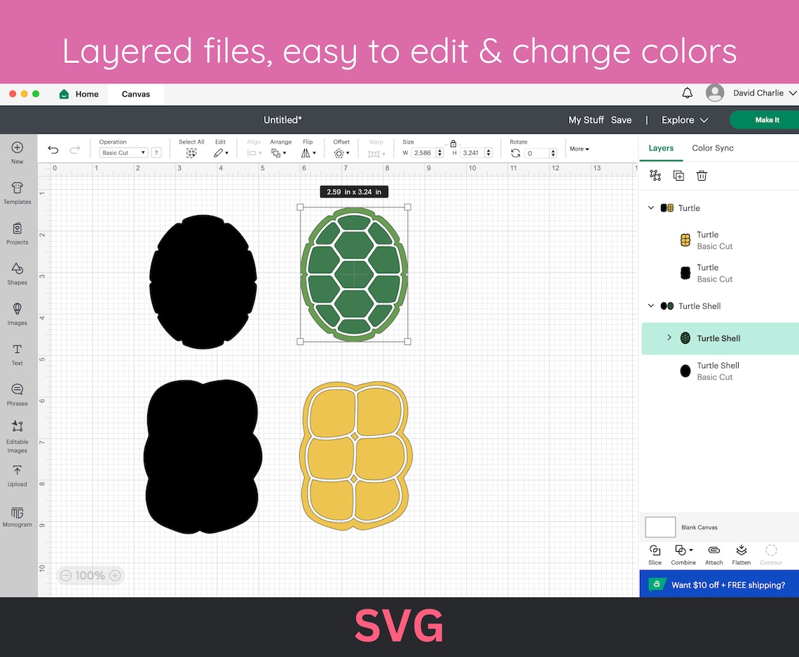 Turtle Costume SVG PNG Vector Instant Download Layered Files - Etsy UK