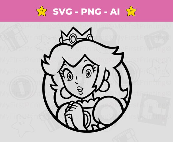 Contour De La Princesse Peach