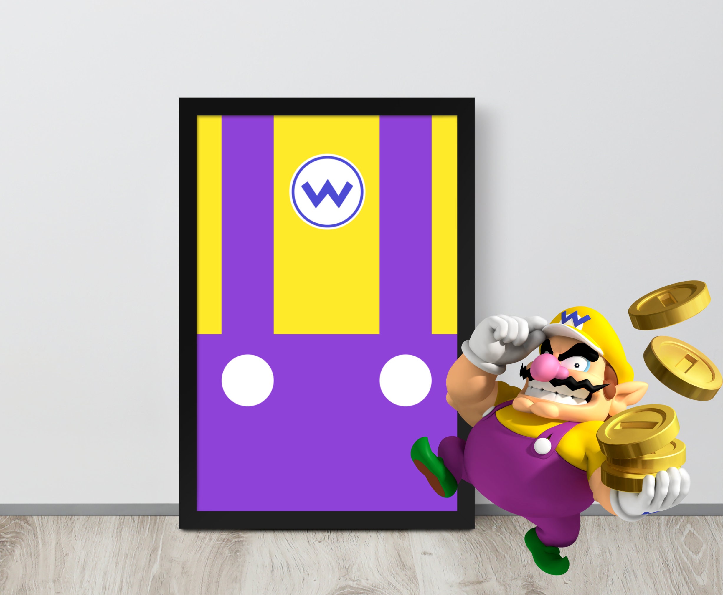 Wario Costume Poster: Gamer Room Wall Art (PNG Digital Download) - Etsy