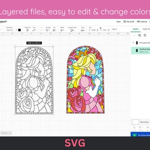 Princess Peach Stained Glass SVG: Mario Game Bundle (digital Download ...
