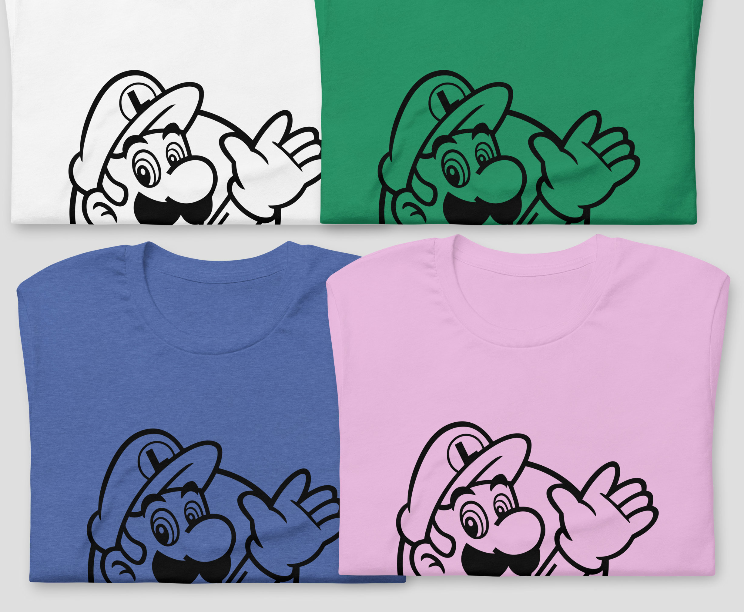 Luigi Outline SVG Perfect for Creative Crafts Super Mario - Etsy Australia