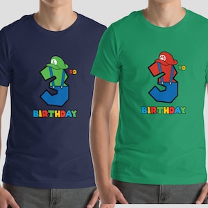 Super Mario 3rd Birthday SVG, PNG, Mario and Luigi Birthday, Mario ...