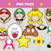 Super Mario Party Decorations, DIGITAL DOWNLOAD Photo Booth Props ...