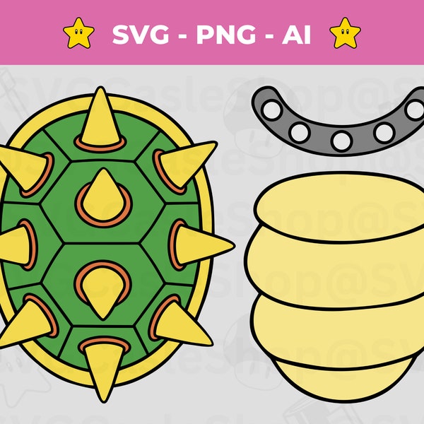 Bowser's Shell Svg - Etsy