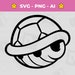 Digital Mario Koopa Shell Vector Cut File Craft Adventurous Project for ...
