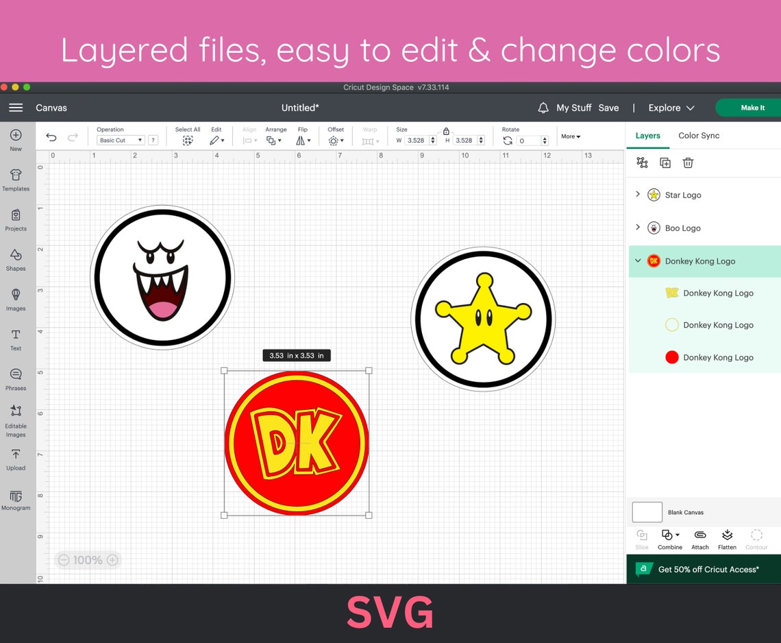 Mario Characters Logo Vector: Boo, Rosalina Star, Donkey Kong (SVG, PNG ...