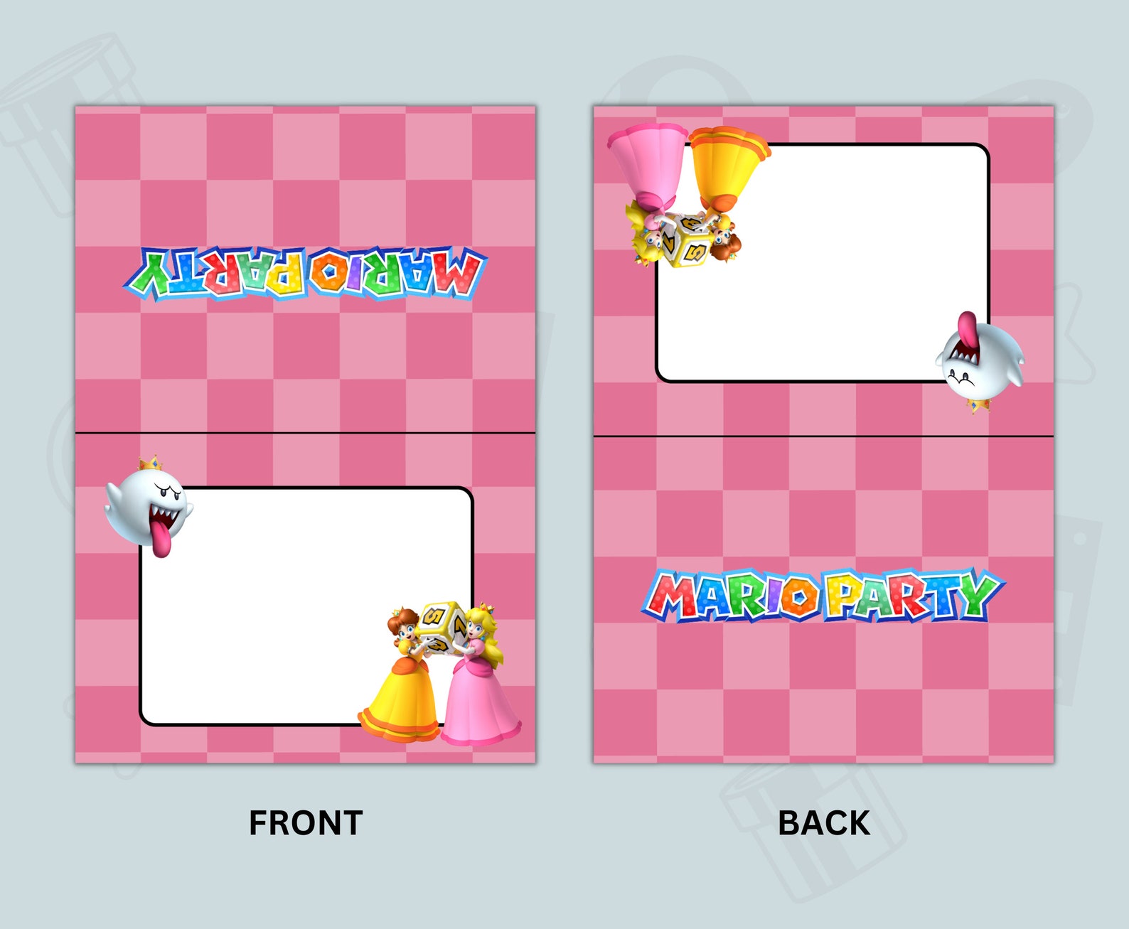 Printable Mario Party Food Label - Editable on Canva - Super Mario Food ...