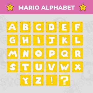 Super Mario Birthday Bunting Banner: Gamer Party Decor (digital ...