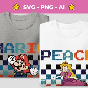 Super Mario SVG Bundle, Vinyl Cut-Datei, Anpassen Geschenk Vektor ...