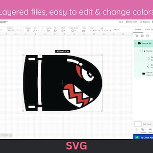 Banzai Bill SVG, Super Mario PNG, Mario Game, Vinyl Design, Bullet Bill ...