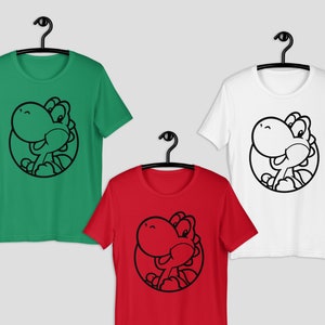 Yoshi Outline SVG: Mario Game Vector Files (digital Download) - Etsy