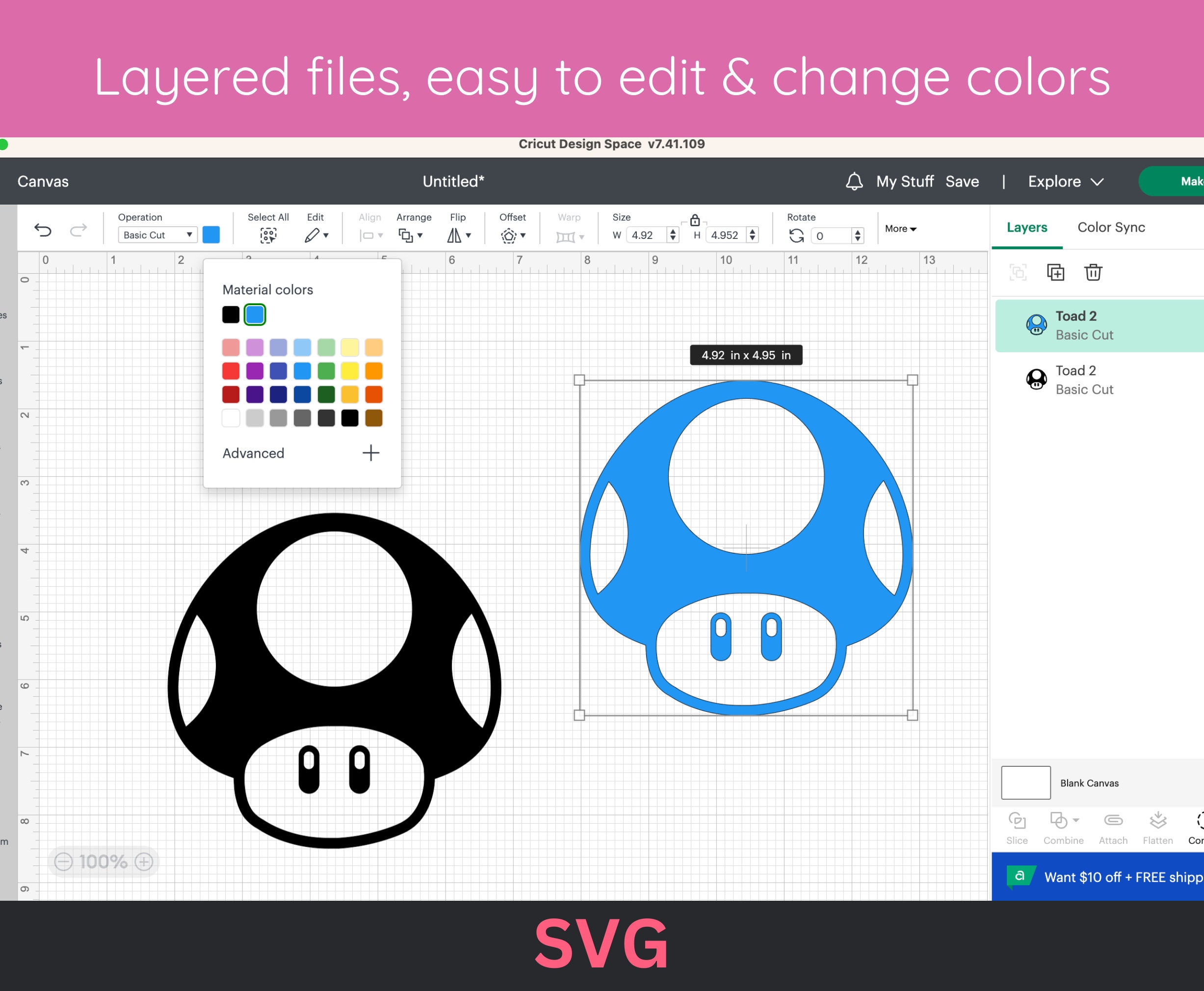 Mario Mushroom SVG Toad SVG Instant Download Mario Game - Etsy Canada