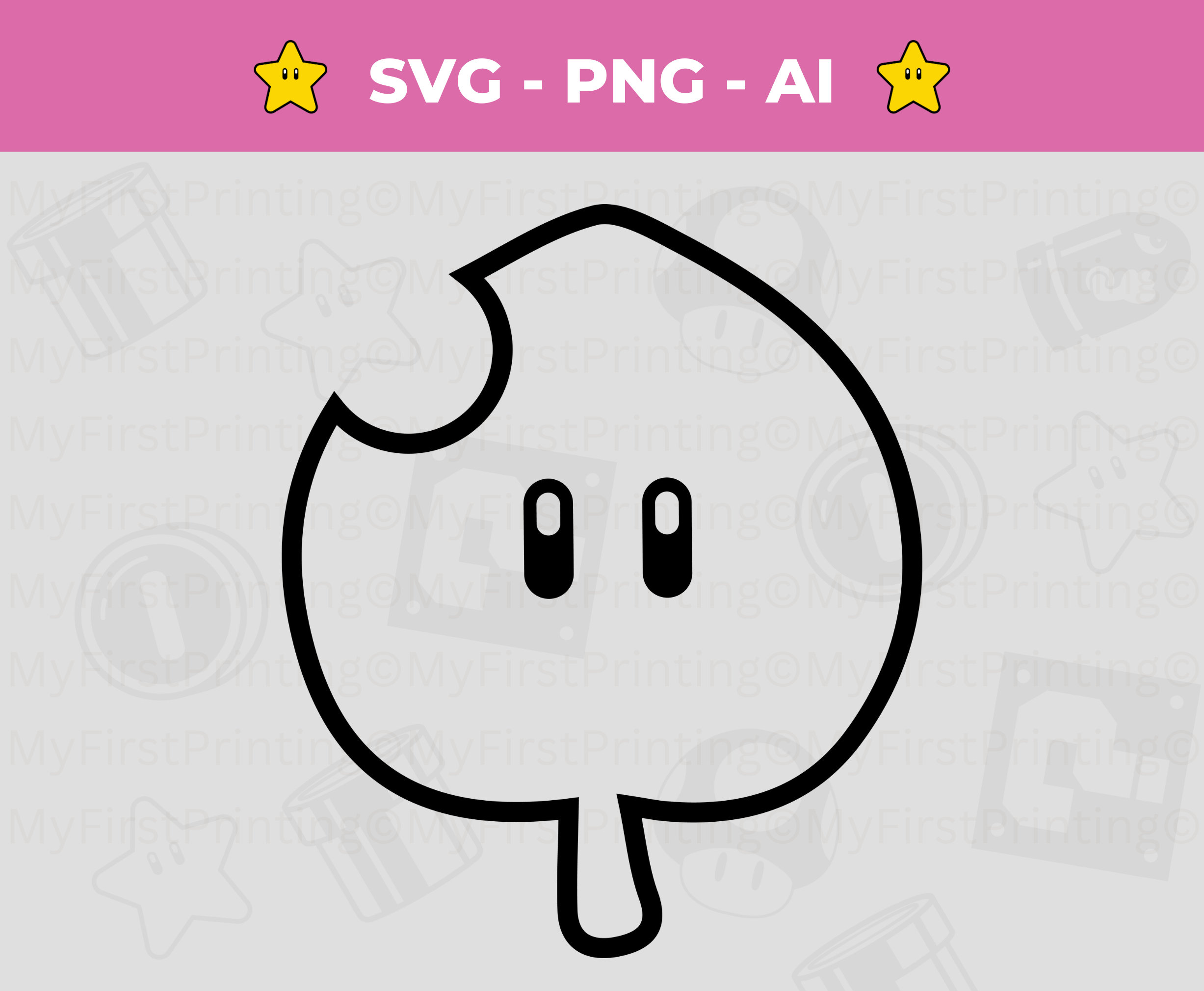 Super Leaf SVG Cut File: Mario Bros Vector Bundle (digital Download) - Etsy