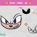 Knuckles Face Layered SVG - Craft Sonic-inspired Masterpieces - Sonic ...