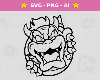 Bowser SVG Instant Download Svg Png Dxf Cricut Cameo - Etsy