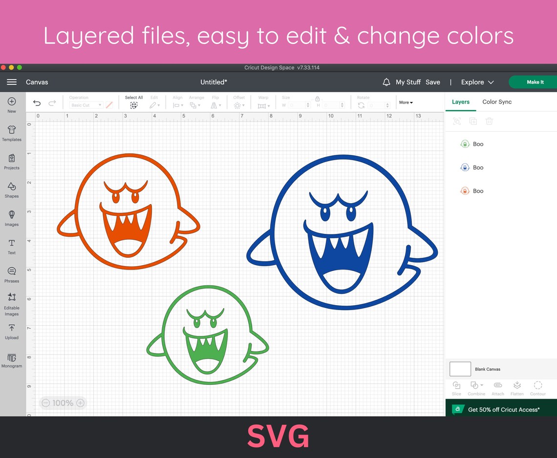 Super Mario Ghost SVG Boo SVG Instant Download for - Etsy Canada